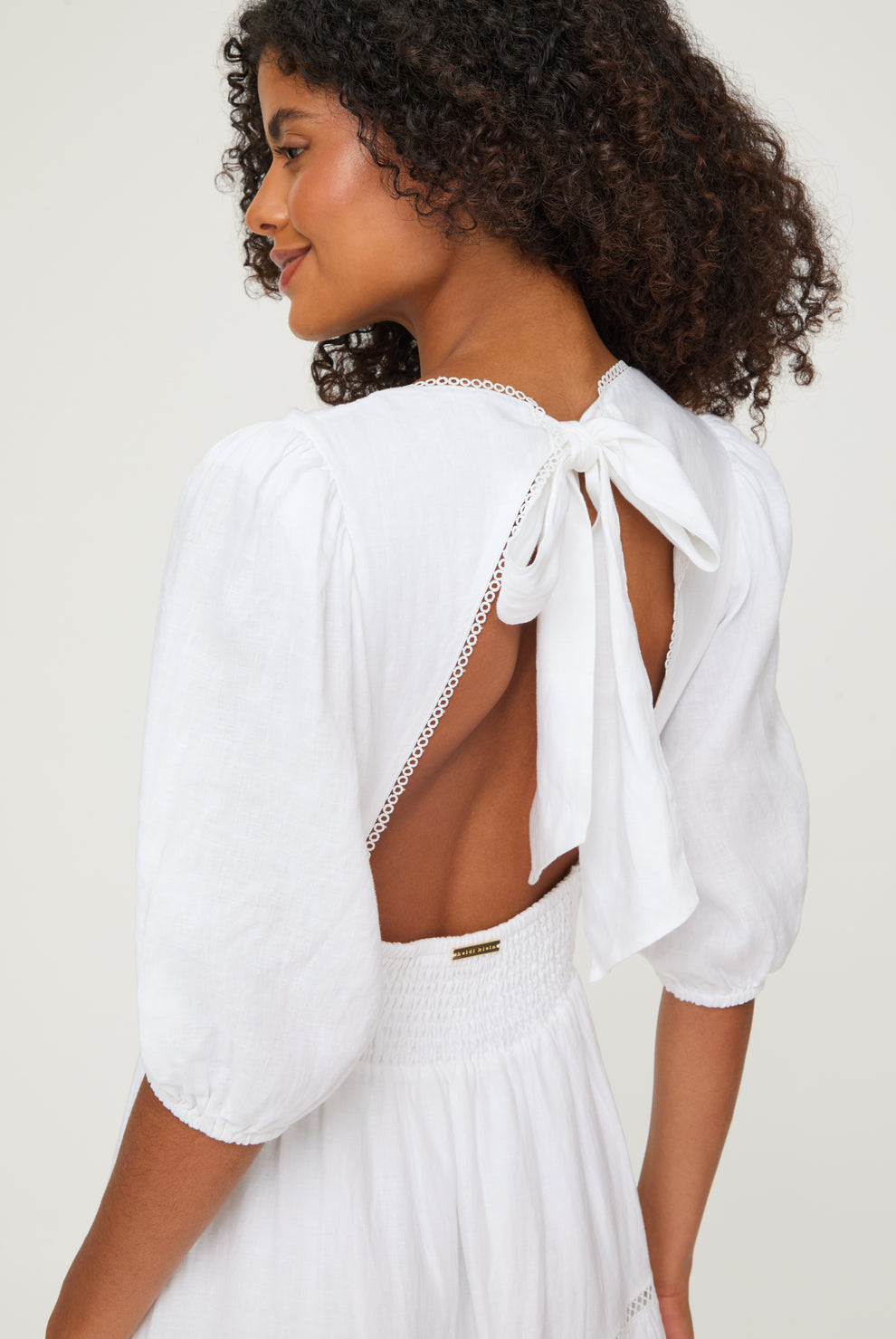 White Bay Lace Midi Dress – Heidi Klein