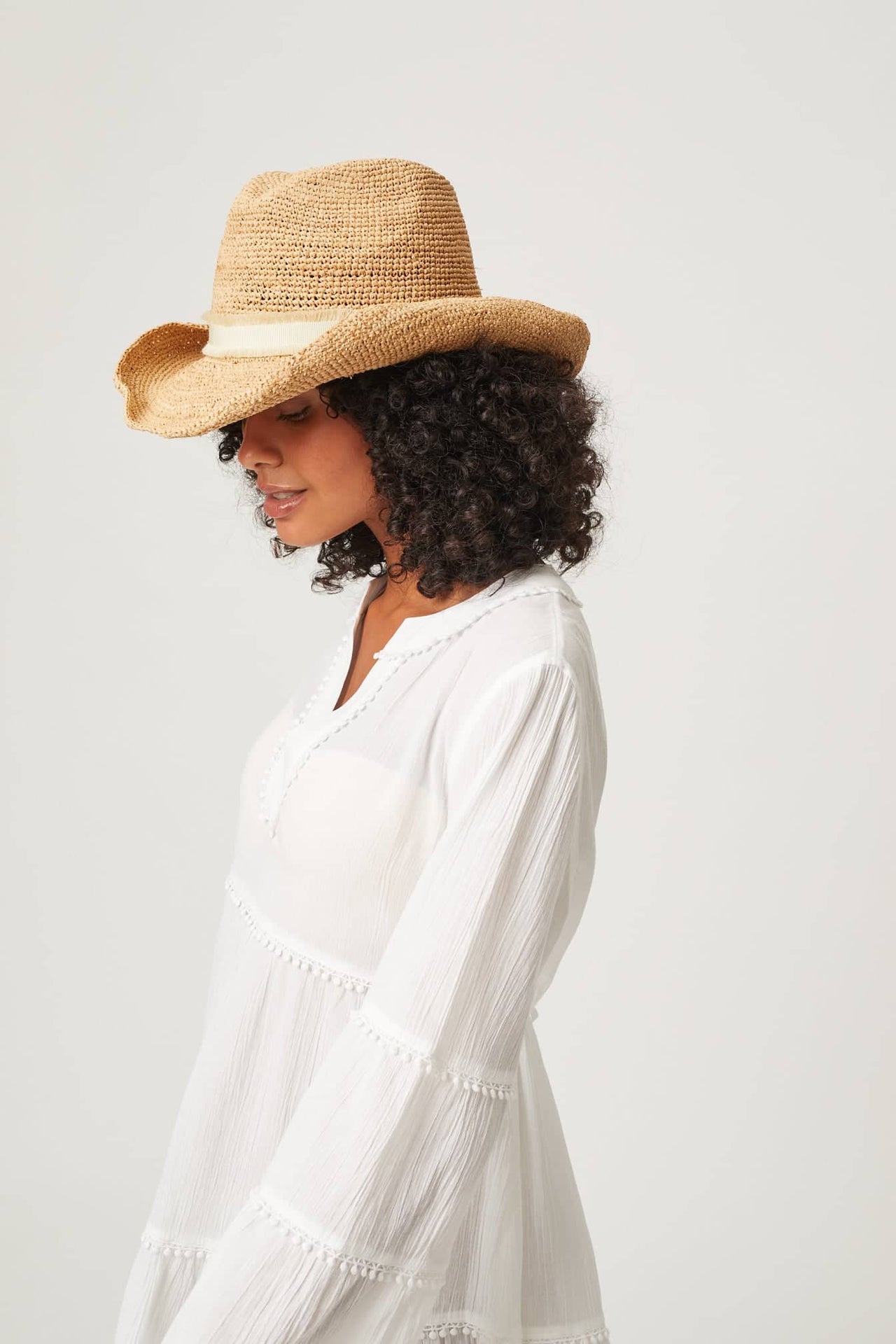 Cape Elizabeth Raffia Cowboy Hat – Heidi Klein - UK Store